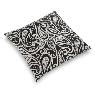 Terrasol Sassafras Black Outdoor Floor Pillow. - Bed Bath & Beyond ...