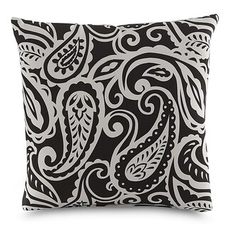 Terrasol Sassafras Black Outdoor Throw Pillow. - Bed Bath & Beyond ...