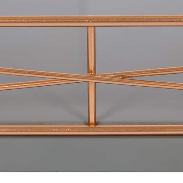 Kate and Laurel Mendel Modern Decorative Tray with Metal Rim - 12x16.5 ...