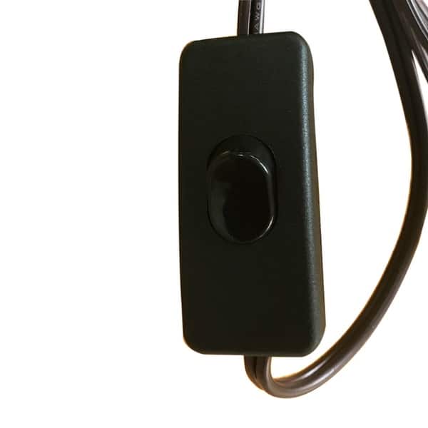 Royal Designs 8 Foot Long Brown Inline Toggle Switch Replacement Lamp ...