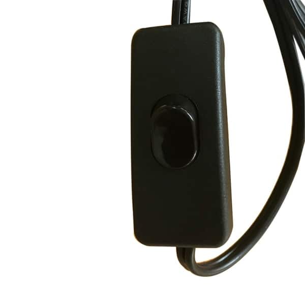 Royal Designs 8 Foot Long Black Inline Toggle Switch Replacement Lamp ...