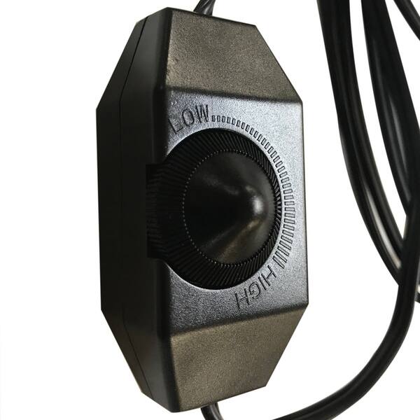Royal Designs 8 Foot Long Black Inline Rotary Dimmer Replacement Lamp ...