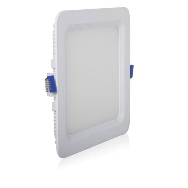 Maxxima 6 in. Dimmable Slim Square LED Downlight, Flat Panel Light, 900 ...