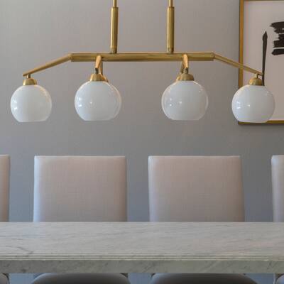 Carson Carrington Torshavn Glass 6-light Island Lighting Fixture ...