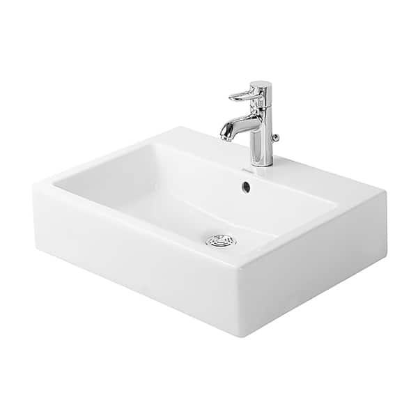 Duravit Vero Above-Counter with Overflow and 1 Faucet Hole Basin White ...
