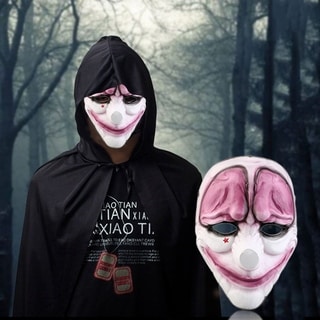 Thriller Harvest Day Red Face Mask Halloween Prop Flags Mask Doom Game ...