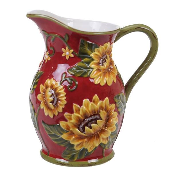 Certified International Sunset Sunflower Pitcher - Bed Bath & Beyond ...
