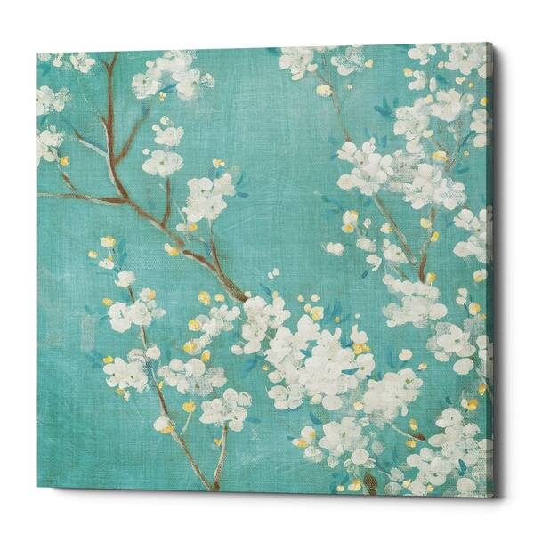 Epic Graffiti "White Cherry Blossom II on Blue" by Danhui Nai, Giclee ...