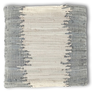 Complex 18" Grey / Off-White Chindi Pillow - Bed Bath & Beyond - 23432757