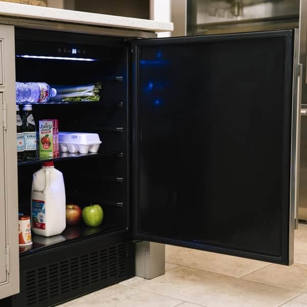 Azure 24" Refrigerator with Solid Stainless Door - Bed Bath & Beyond ...