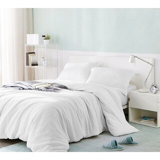 BYB Bare Bottom King Size Duvet Cover Set in White (As Is Item) - Bed ...
