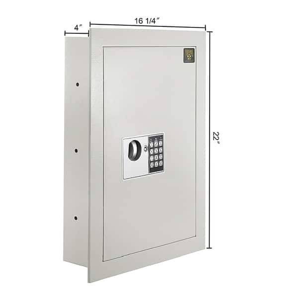 Paragon Flat Electronic Wall Safe .83 CF for Large Jewelry Security ...