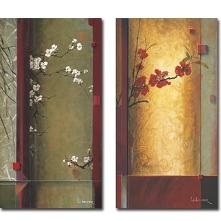 Blossom Tapestry I & II by Don Li-Leger 2-piece Gallery Wrapped Canvas ...