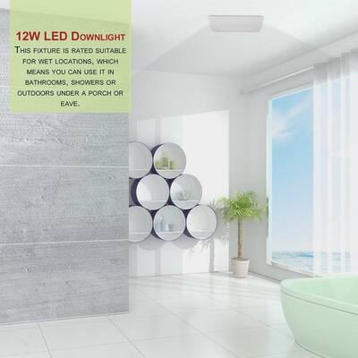 180MM Recessed LED Flat Panels LED Panel Light 10 PCS 12W LED Downlight ...