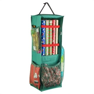 Tiny Tim Totes Four Sided Premium Hanging Gift Wrap and Bag Organizer ...