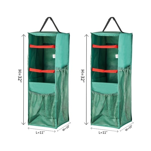 Tiny Tim Totes Four Sided Premium Hanging Gift Wrap and Bag Organizer ...