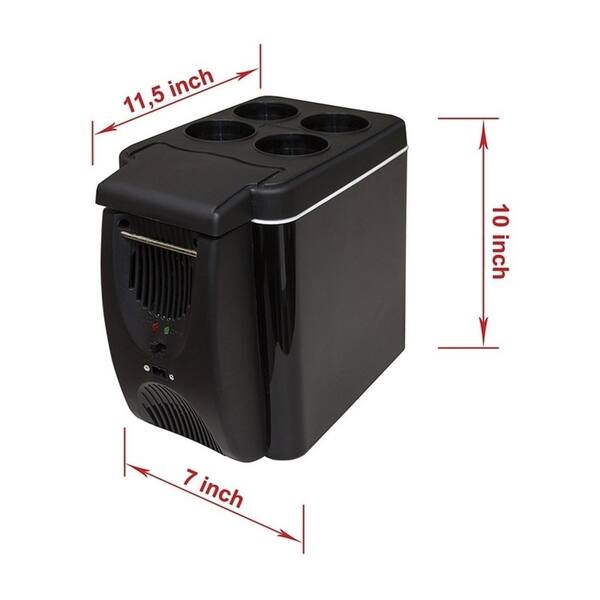 ALEKO Car Travel Compact Portable 12V Cooler or Warmer Black Color ...