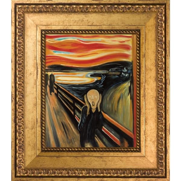 La Pastiche Edvard Munch 'The Scream' Hand Painted Oil Reproduction ...