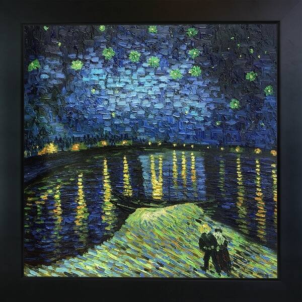La Pastiche Vincent Van Gogh 'Starry Night Over the Rhone' Hand Painted ...