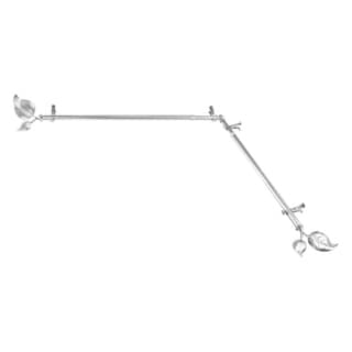 Rod Desyne Ivy Finial 13/16" Corner Window Curtain Rod 66-120" Each ...