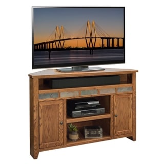Bridgevine Home 56 inch TV Corner Stand Console for TVs up to 60 inches ...