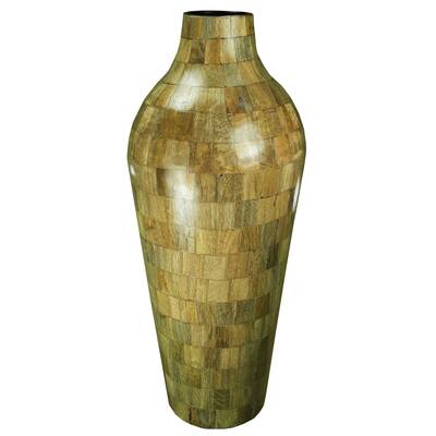 Essential Decor & Beyond Iron Wood Chip Floor Vase EN46038 - Overstock ...
