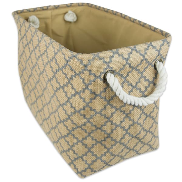 DII Rectangle Burlap Decorative Storage Bin - Bed Bath & Beyond - 23505892