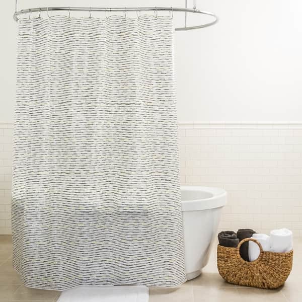 Splash Home Chartreuse PEVA Shower Curtain, 72" x 70", Yellow - Bed ...