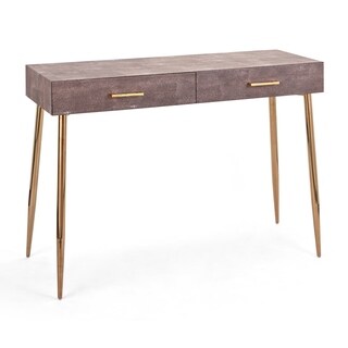 Dusty Gold Stainless Steel Console Table - Bed Bath & Beyond - 23510838