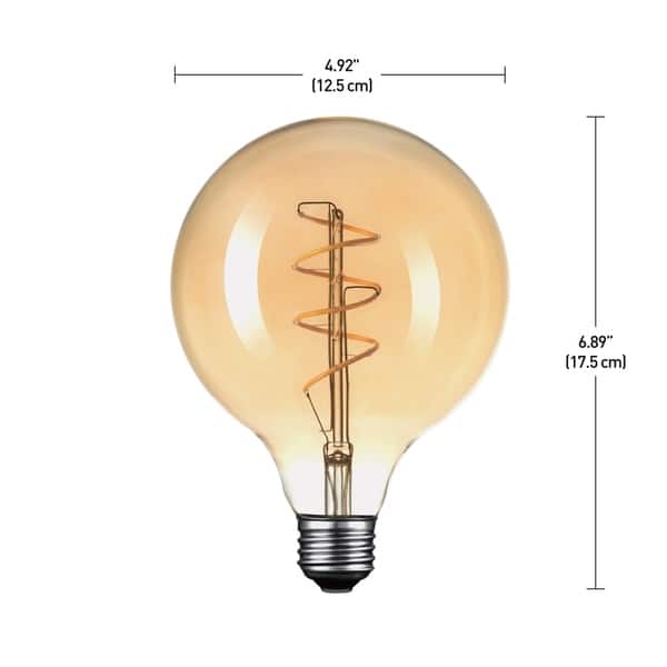 Oversized Round Vintage Style 40W Equivalent Soft White (2200K ...