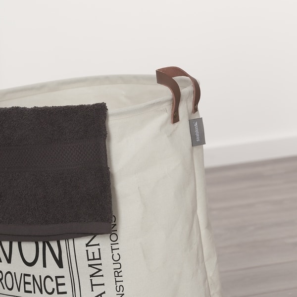 Sealskin Laundry Bag 16x20 Inch Savon De Provence Off-White Fabric ...