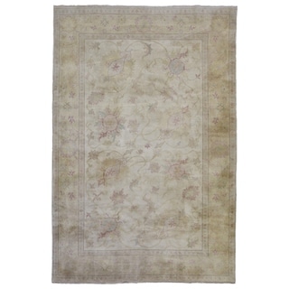 FineRugCollection Hand Made Peshawar Oriental Rug - 6'8 x 9'6 - Bed ...