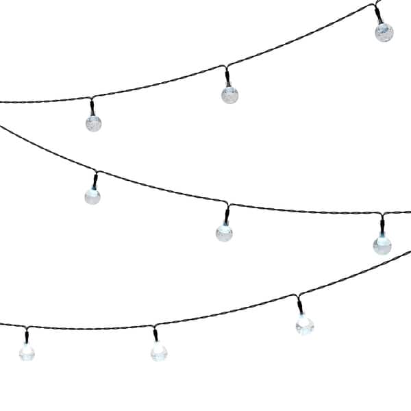 Boynton Solar-powered Hanging Globe White String Lights by Havenside ...