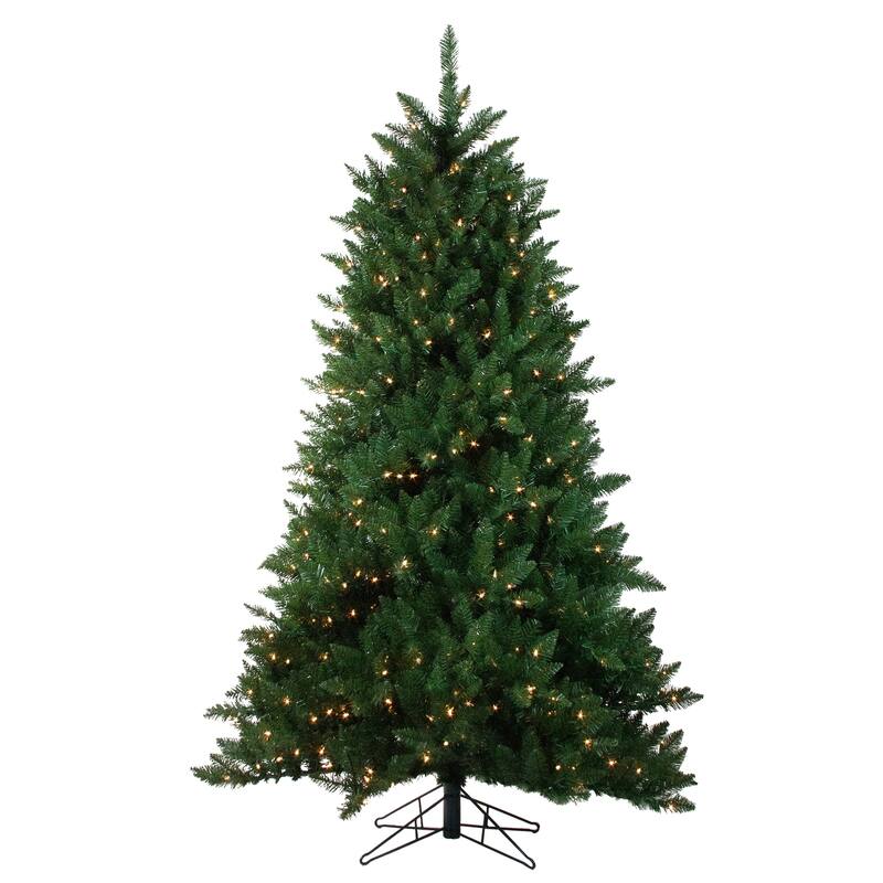 6.5' Pre-Lit Medium Montana Pine Artificial Christmas Tree - Clear ...