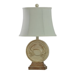 StyleCraft Whitestone Point Crab Distressed Sand and Light Brown Table ...