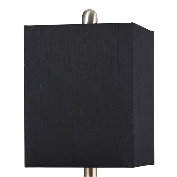 StyleCraft Natasha Natural Cement Table Lamp - Black Shade - Bed Bath ...
