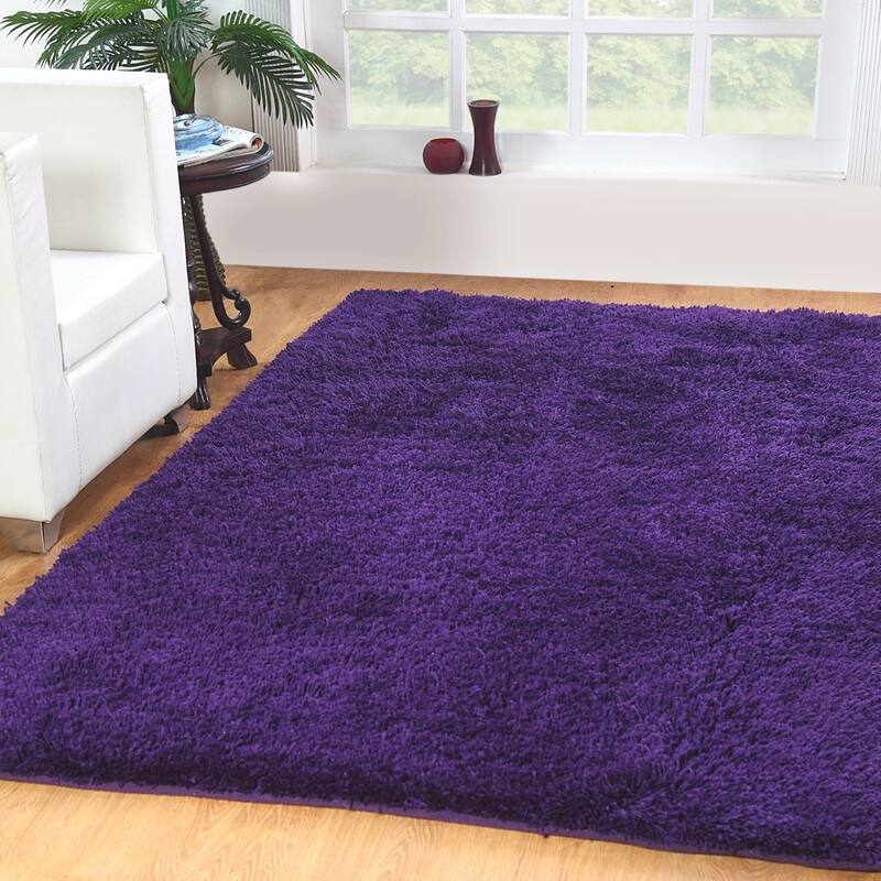 Affinity Home-soft Luxurious Plush Shag Rug (4' x 6') - Overstock ...