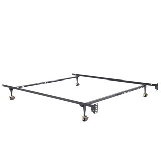 OSleep Standard Heavy Duty Adjustable Metal Bed Frame with Locking Rug ...