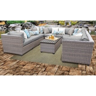 Florence 11 Piece Outdoor Wicker Patio Furniture Set 11a - Bed Bath ...