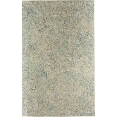 Modern Hand-Tufted Rug - 5' x 8'/Surplus1 - Overstock - 23620420