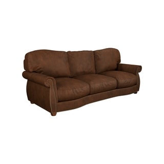 Made to Order Roxton 100% Top Grain Leather Sofa - Bed Bath & Beyond ...