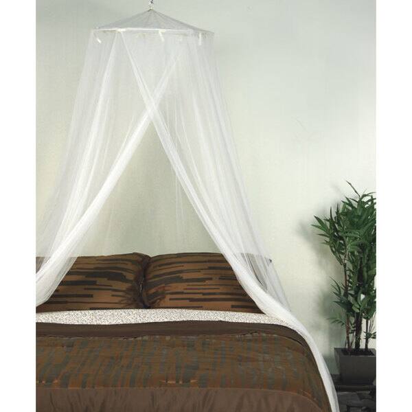 Ivory Cream Mosquito Net Canopy - Bed Bath & Beyond - 2387004