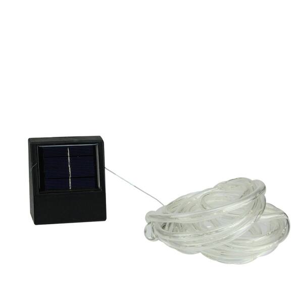 12' Solar Powered Multi-Function Pink LED Indoor/Outdoor Christmas Rope ...