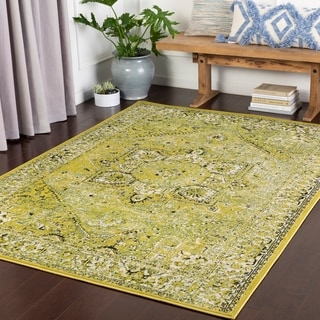 Nelida Lime Traditional Area Rug - 3'11" x 5'7" - Bed Bath & Beyond ...