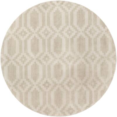 Hand-Loomed Hinckley Wool Rug - 9'9" Round - 9'9" Round - Overstock ...