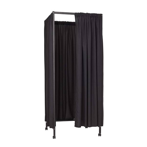 Don't Look At Me - Portable Changing Room Divider - Black Frame with ...