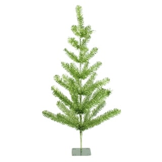 3' Medium Green Tinsel Pine Twig Artificial Christmas Tree - Unlit ...