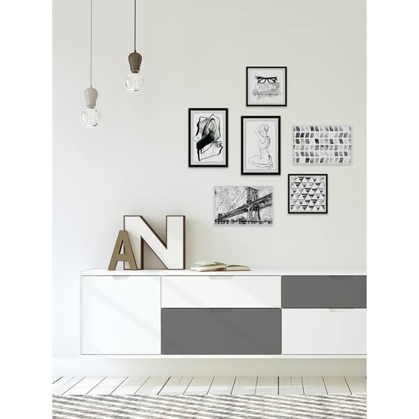 Marmont Hill - Handmade Megalopolitan Hexaptych - Multi-color - Bed ...