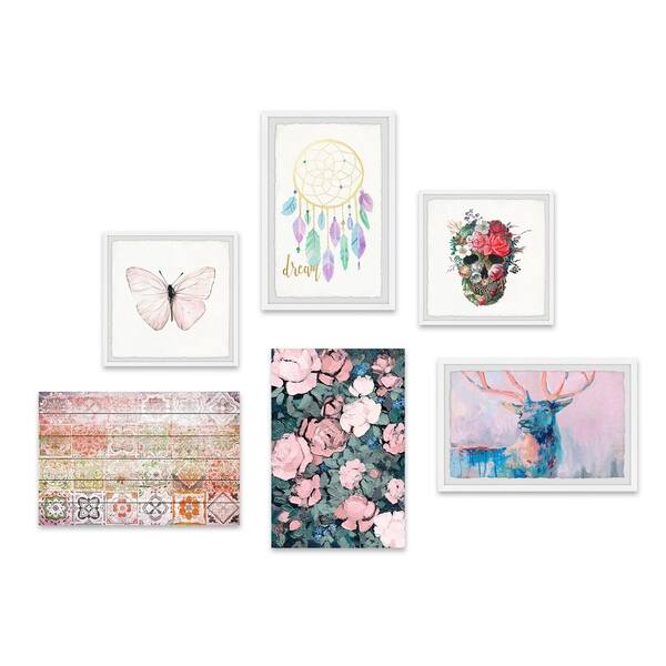 Marmont Hill - Handmade Oneiric World Hexaptych - Multi-color - Bed ...