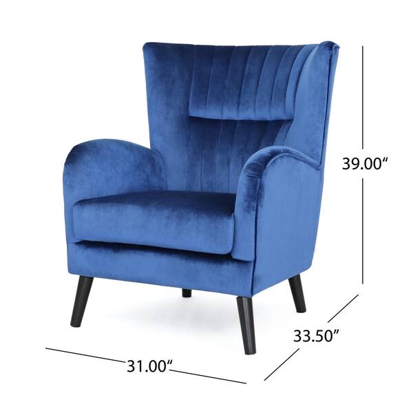 Woodrow Modern Velvet Club Chair by Christopher Knight Home - Bed Bath ...
